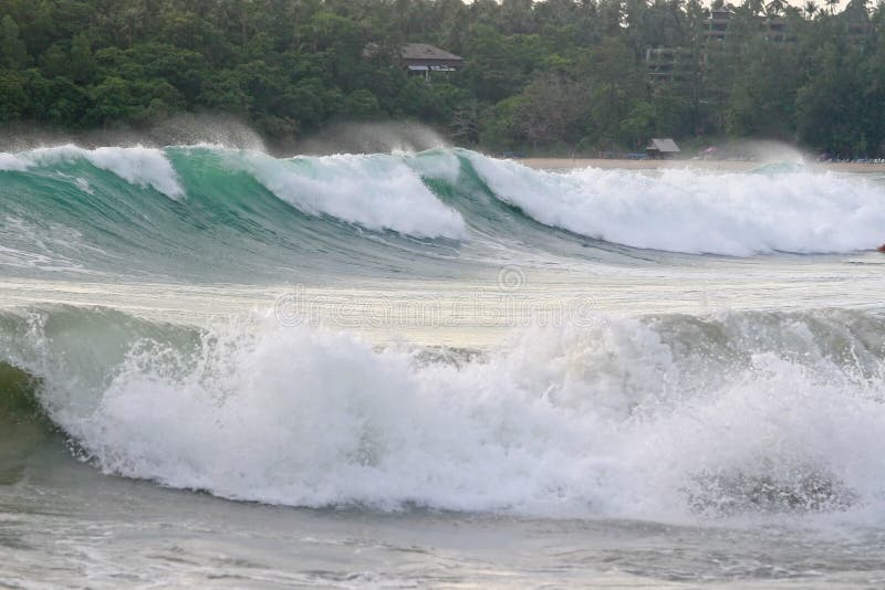 Storm Surf stock photo. Image of phuket, sand, powerful - 2791862