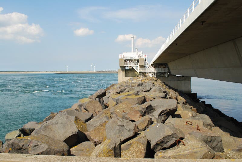 Storm surge barrier stock image. Image of watermanagement - 12074295
