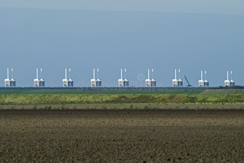 Storm surge barrier stock image. Image of 1953, protection - 7519207