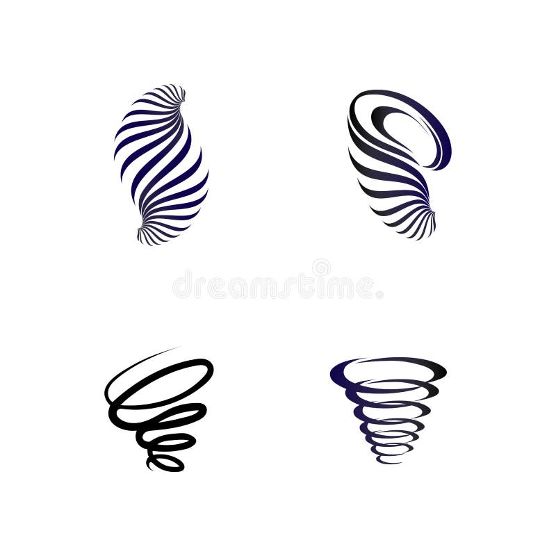 Storm and Tornado Logo Design Vetor Stock Vector - Illustration of ...