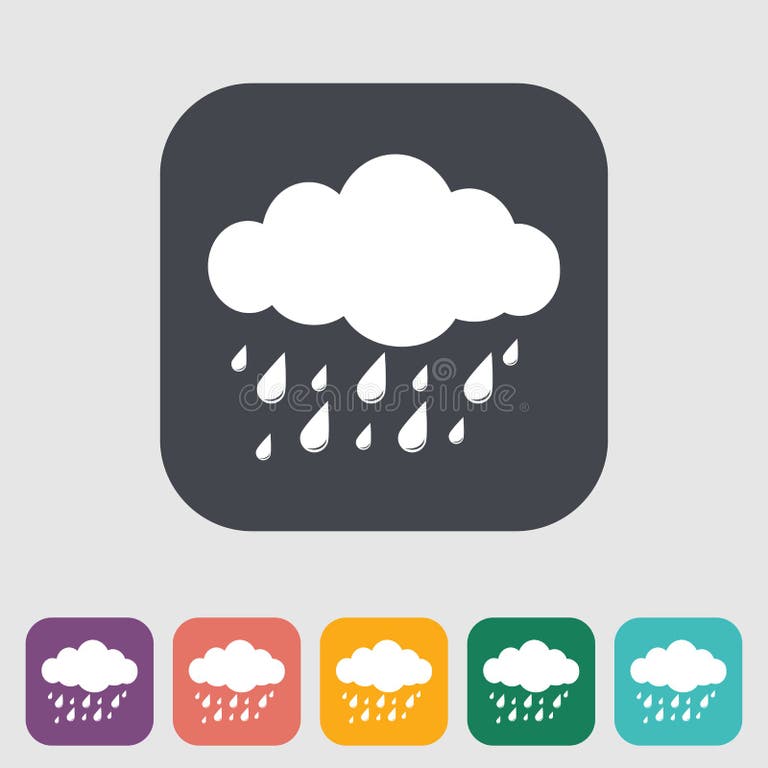Storm vector flat icon stock vector. Illustration of forecast - 103524565