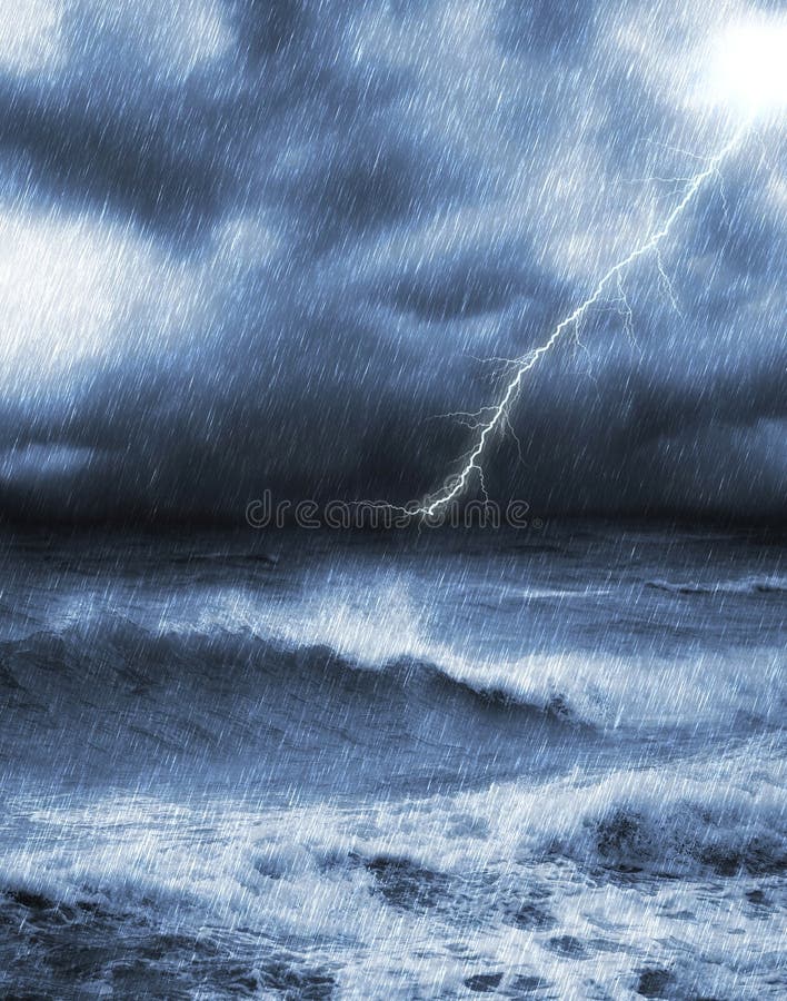 Storm stock illustration. Illustration of weather, thunderstorm - 81520987