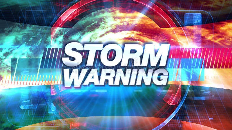 Storm Warning - Broadcast TV Graphics Title Stock Video - Video of ...