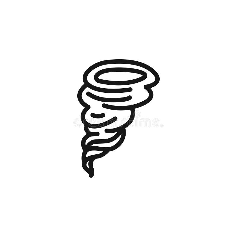 Storm Wind Cyclone Icon Vector Stock Vector - Illustration of swirl ...
