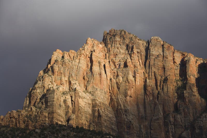 Stormlight, Zion. stock image. Image of states, north - 7184269