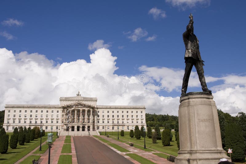 Stormont buildings stock image. Image of statue, ireland - 15383707