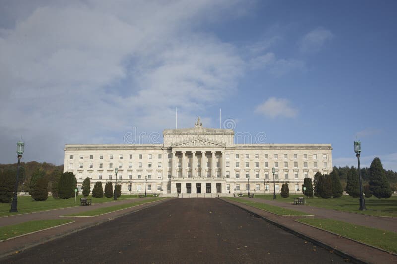 Stormont Parliament Building Stock Photo - Image of white, architecture ...