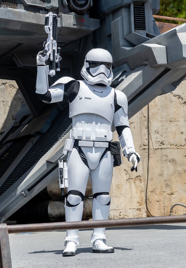 Stormtrooper Star Wars Characters at Disney Hollywood Studios Editorial ...