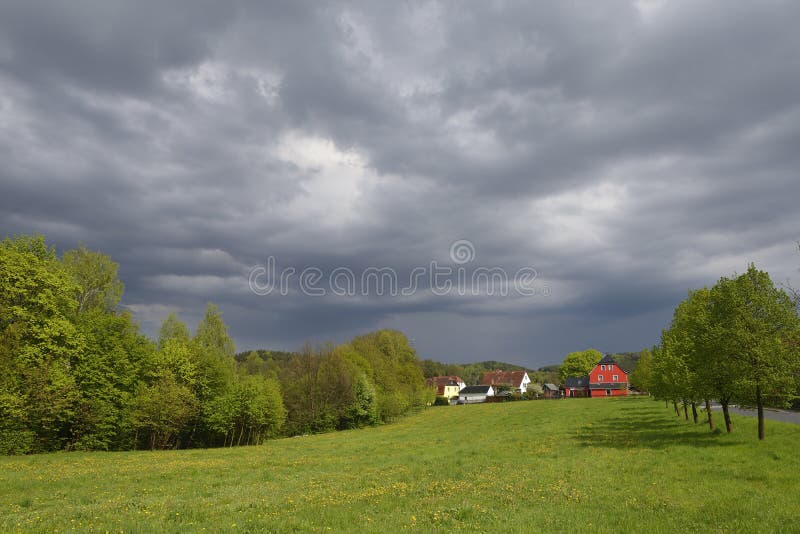 Stormy atmosphere, stock photo. Image of tourism, saxon - 97035274