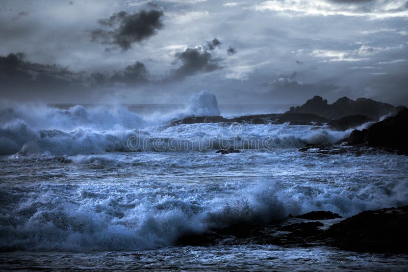 Stormy beach stock image. Image of disaster, outdoor - 21695427