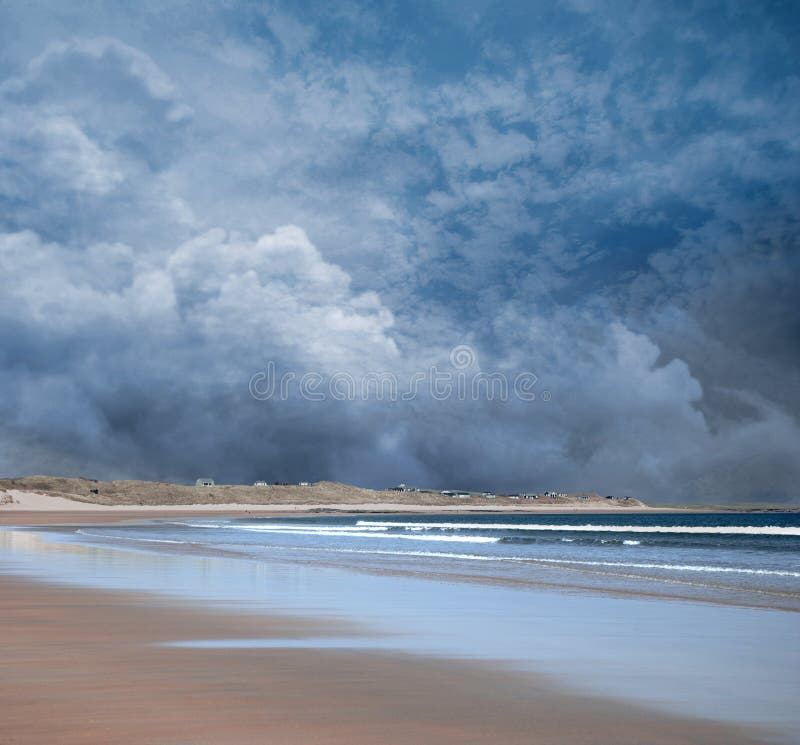 Stormy Beach scene stock photo. Image of landscape, beach - 24184936