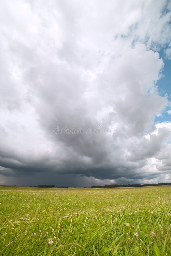Stormy cloud. stock photo. Image of green, countryside - 25800404