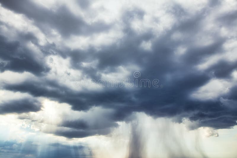 Sun Rays through Heavy Clouds Over Ships Rock Formation in Sinemorets ...