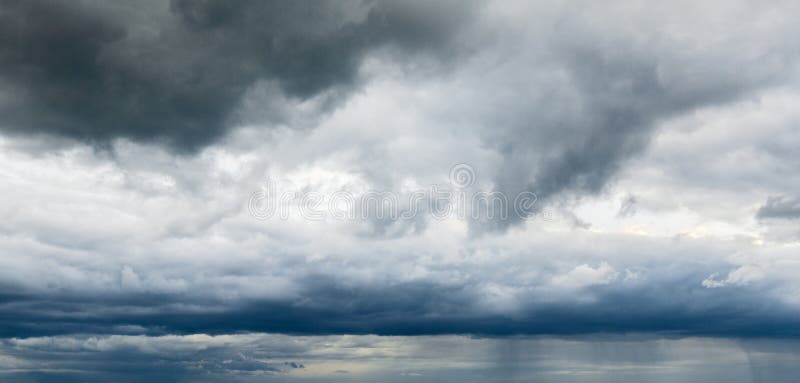 Panorama Dramatic Sunset with Clouds Side View of a Two Storey House ...