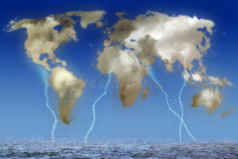 Stormy Earth stock illustration. Illustration of clean - 19560790