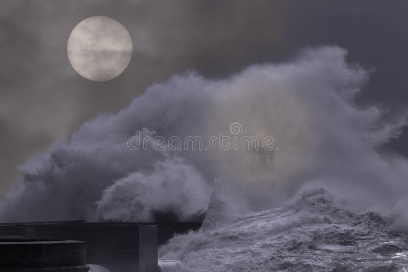 Stormy Moon stock photo. Image of thunder, clouds, stormy - 4348472
