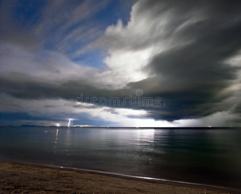 Stormy night stock photo. Image of city, charge, climate - 17855834