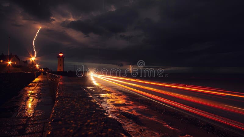 On a Stormy Night the Constant Flashes of Lightning are Complemented by ...