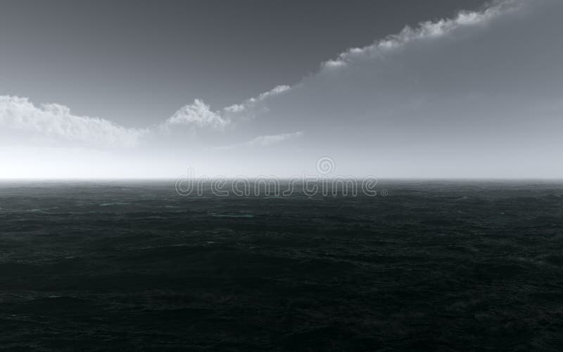 Stormy Ocean stock illustration. Illustration of aggressive - 34058478