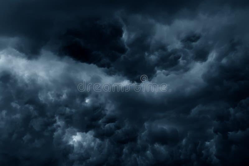 Stormy Rain Clouds Dark Sky Stock Photo - Image of dramatic, landscape ...