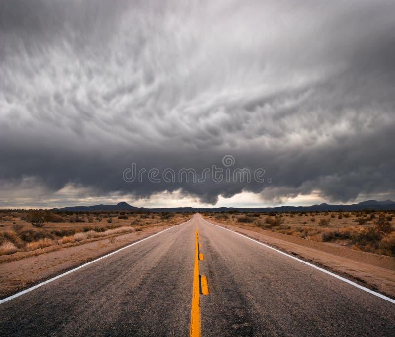 Stormy Road stock image. Image of stormy, street, journey - 18109305
