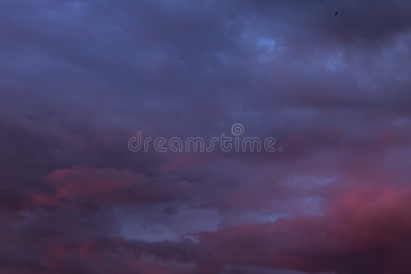 Purple Stormy Sky stock photo. Image of severe, thunderstorm - 2444784