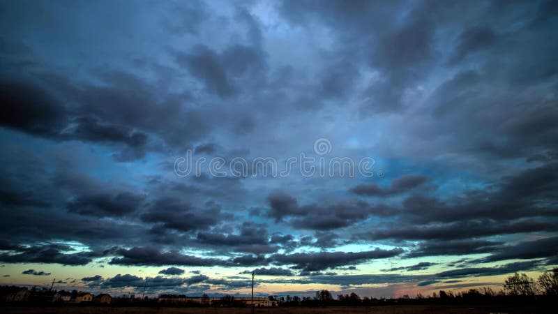 Stormy Sky with Dramatic Clouds from an Approaching Thunderstorm at ...