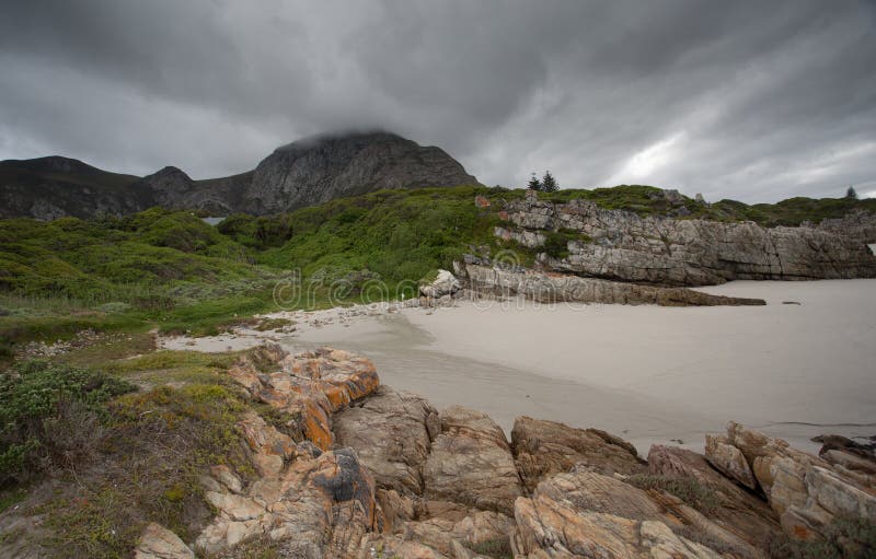 Stormy Sky over the beach stock image. Image of winter - 104609109