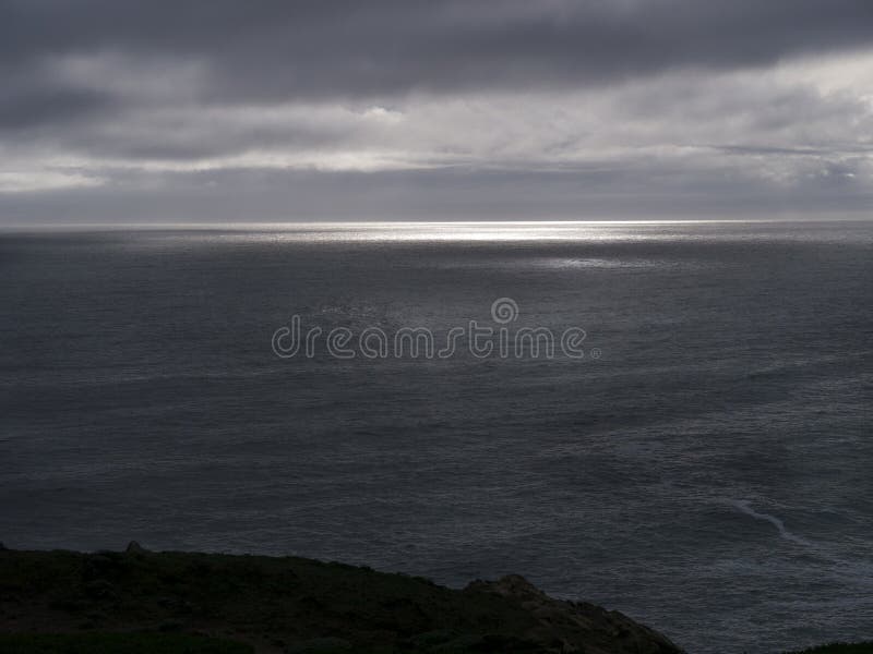 Stormy sky over the ocean stock photo. Image of large - 30263960