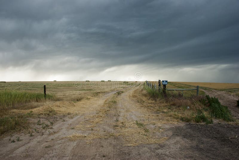 Stormy Sky Over Prairie stock image. Image of outdoors - 48366779