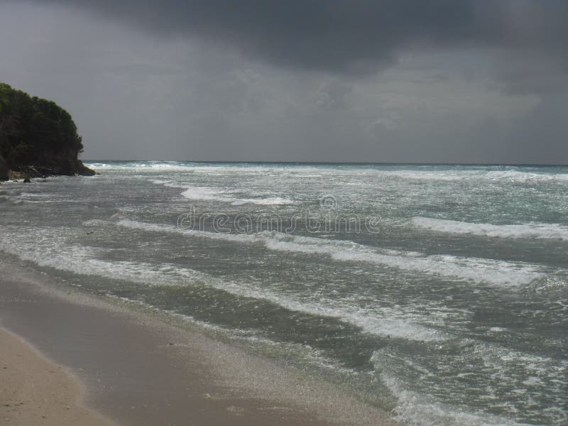 A Stormy Sky Over the Rough Sea Stock Image - Image of seaside, stormy ...