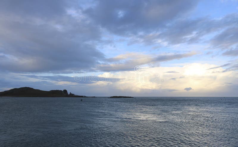 Stormy sky over the sea. stock photo. Image of stormy - 137876744