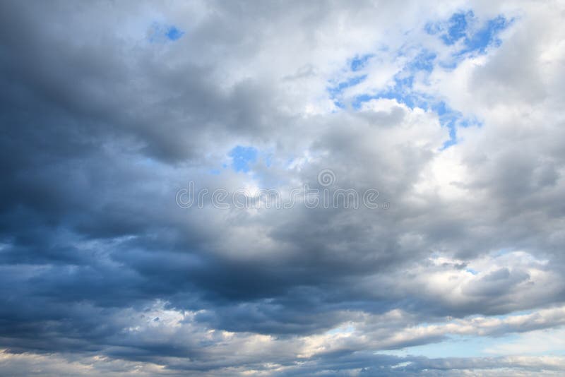 Stormy Sky with Storm Clouns on the Sunset with Beautiful Sun Stock ...
