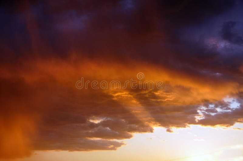 Stormy sky at sunset stock image. Image of cloudscape - 6534169
