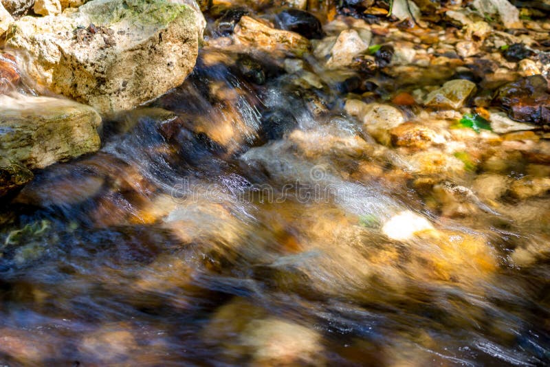 Stormy Stream of Water on a Rocky Small River Stock Photo - Image of ...