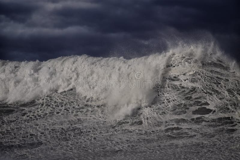 Stormy wave stock photo. Image of ocean, shore, color - 48418312
