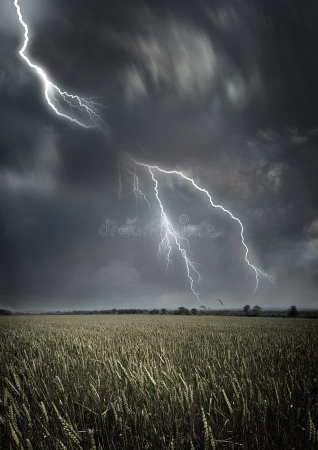 Stormy Weather stock photo. Image of nature, dark, horizon - 8439746