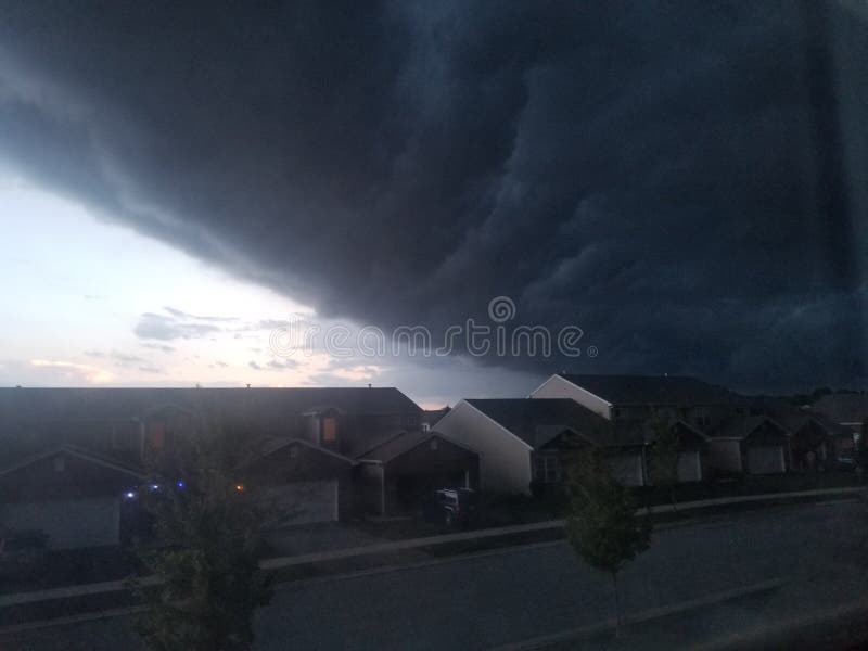 Storn Clouds Coming To Take Over Pretty Day Stock Image - Image of ...