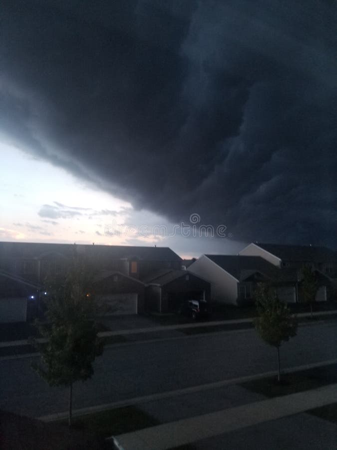 Storm Clouds Coming To Take Over Pretty Day Stock Photo - Image of ...