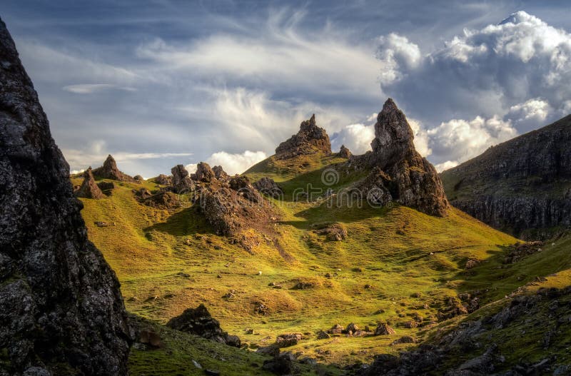 Storr inside stock image. Image of view, beautiful, geology - 71694901