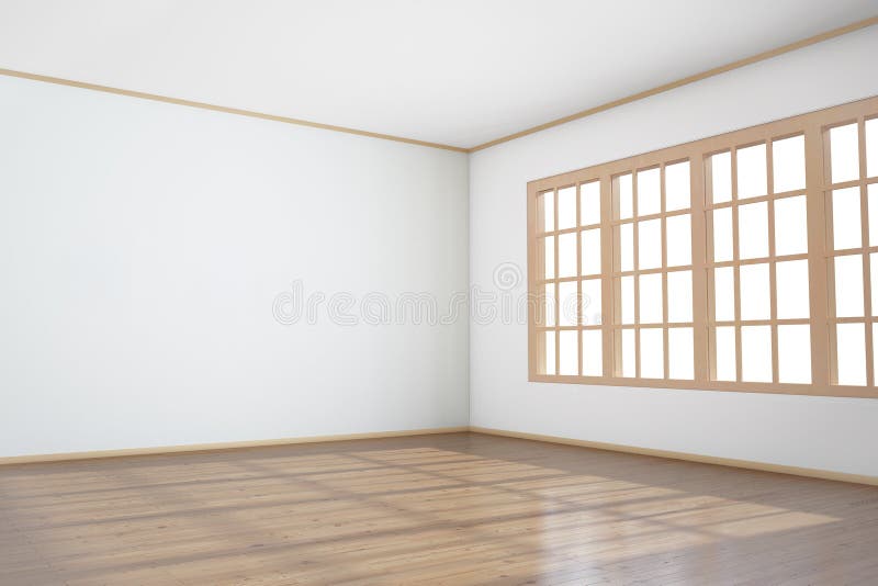 Tomt Vitt Rum Med Door&windowsinrebakgrund Arkivfoto - Bild av ...