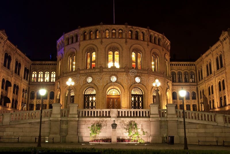Stortinget Oslo stock image. Image of norwegian, view - 8242171