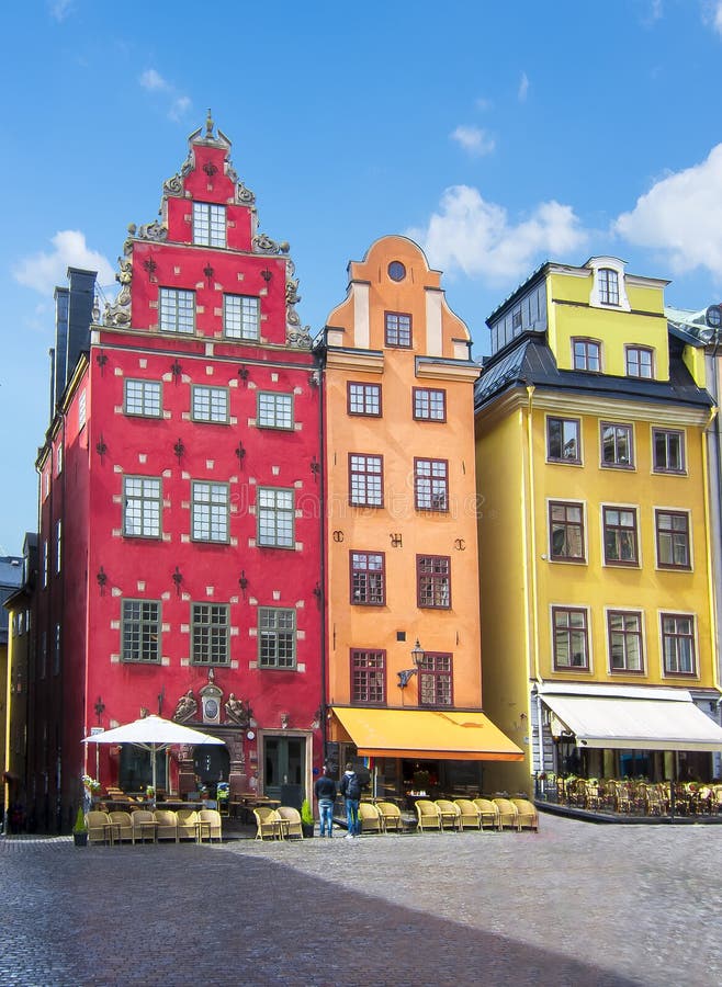 Stortorget Square in Stockholm Center, Sweden Stock Photo - Image of ...