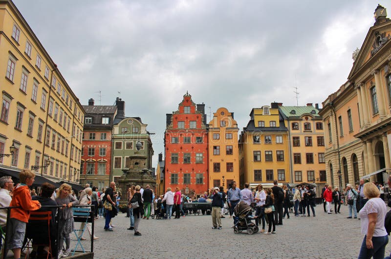 Stortorget in Stockholm. editorial stock photo. Image of gamla - 53119848