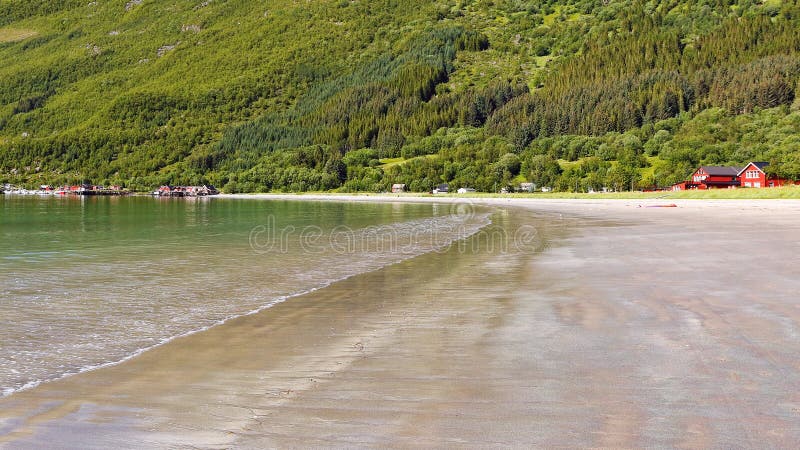 The Storvika beach, Norway stock photo. Image of summer - 340196856