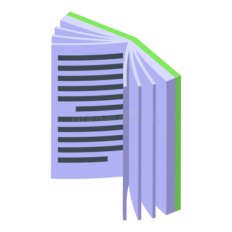 Story Book Icon Isometric Vector. Study Education Stock Illustration ...