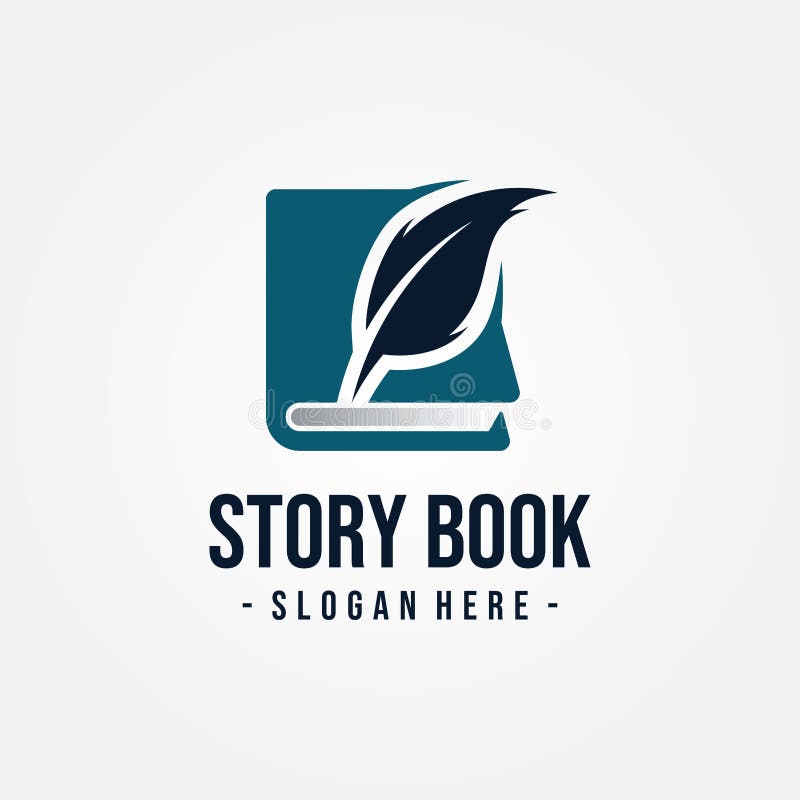 Story Book Logo Design Template Stock Vector - Illustration of ...