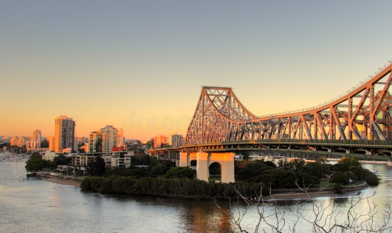 Story Bridge Brisbane stock photo. Image of construction - 9886526