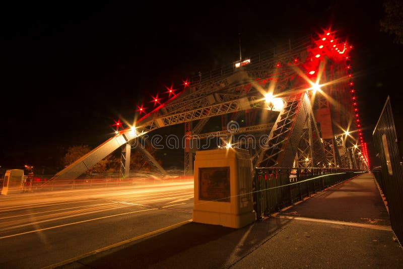 The Story Bridge stock photo. Image of jetty, orange - 41342736