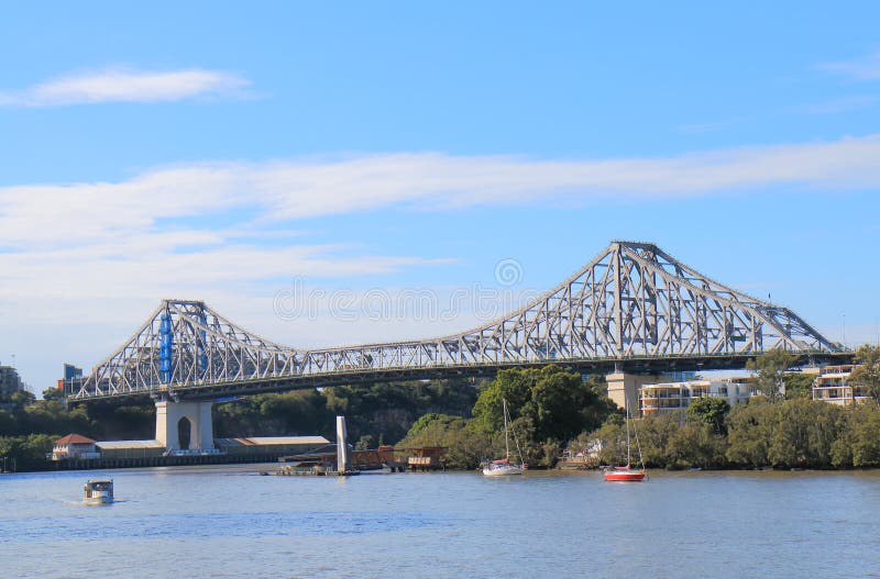 Story Bridge Cityscape Brisbane Australia Stock Photo - Image of ...